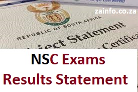 NSC Exams Results Statement 2024 - Check Online - ZA INFO