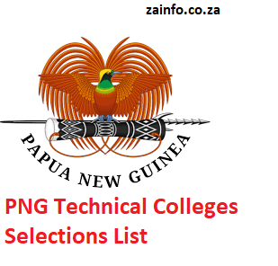 PNG Technical Colleges Selections List 2023-2024 | PDF Download - South ...