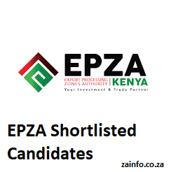 EPZA Shortlisted Candidates 2025-2026 | Application Form, Dates ...